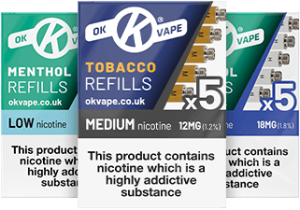 Vape Refills | E Cig & Pod Refills | OK Vape
