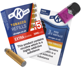 Vape Refills | E Cig & Pod Refills | OK Vape